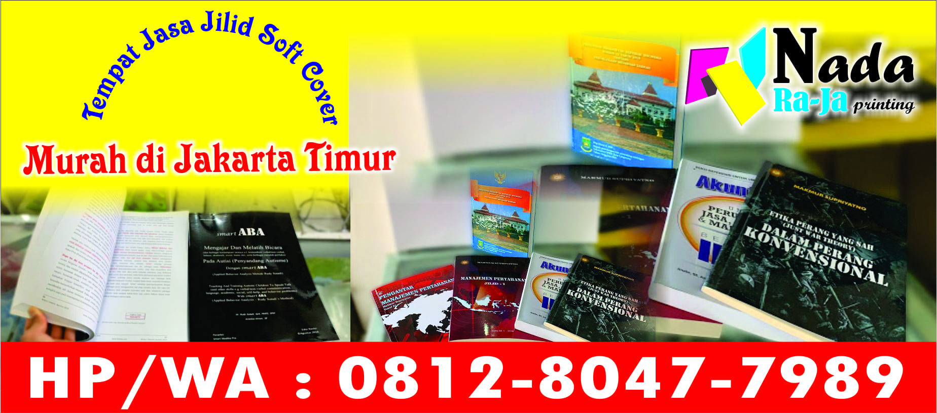 Tempat Jasa Jilid Soft Cover Murah di Jakarta Timur - Nada Ra-Ja Printing